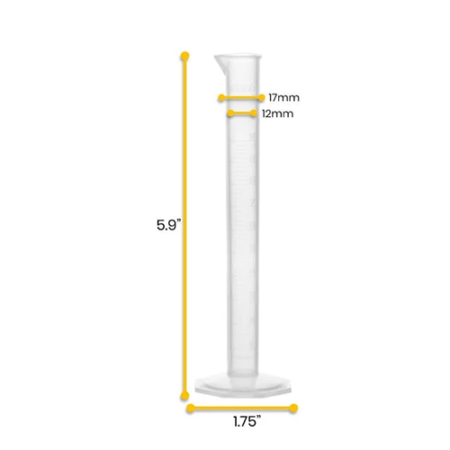 10 ml – Cilindro de medición Probeta clase B - ProlabQ Guatemala
